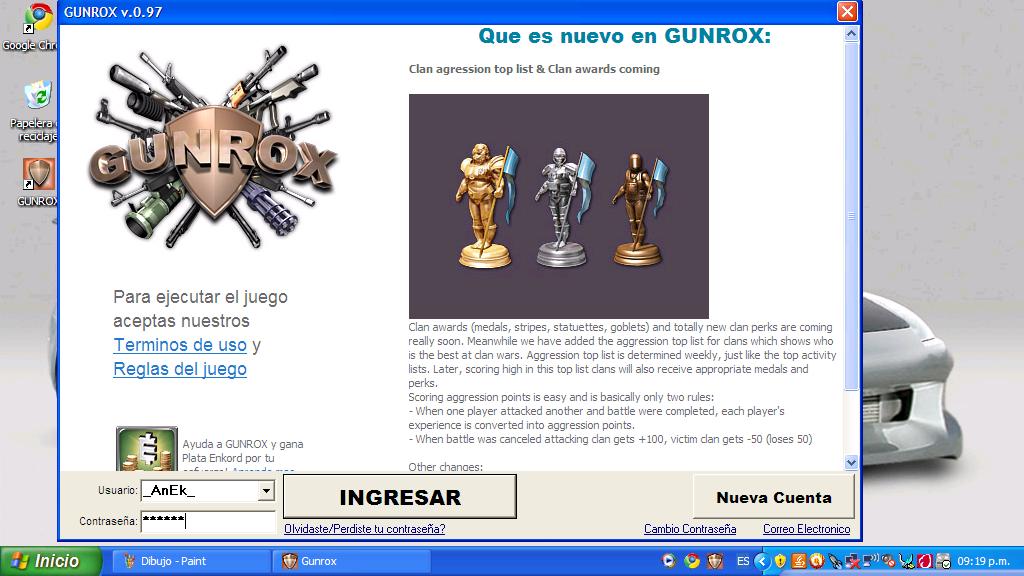 I cant enter in game - GUNROX.com